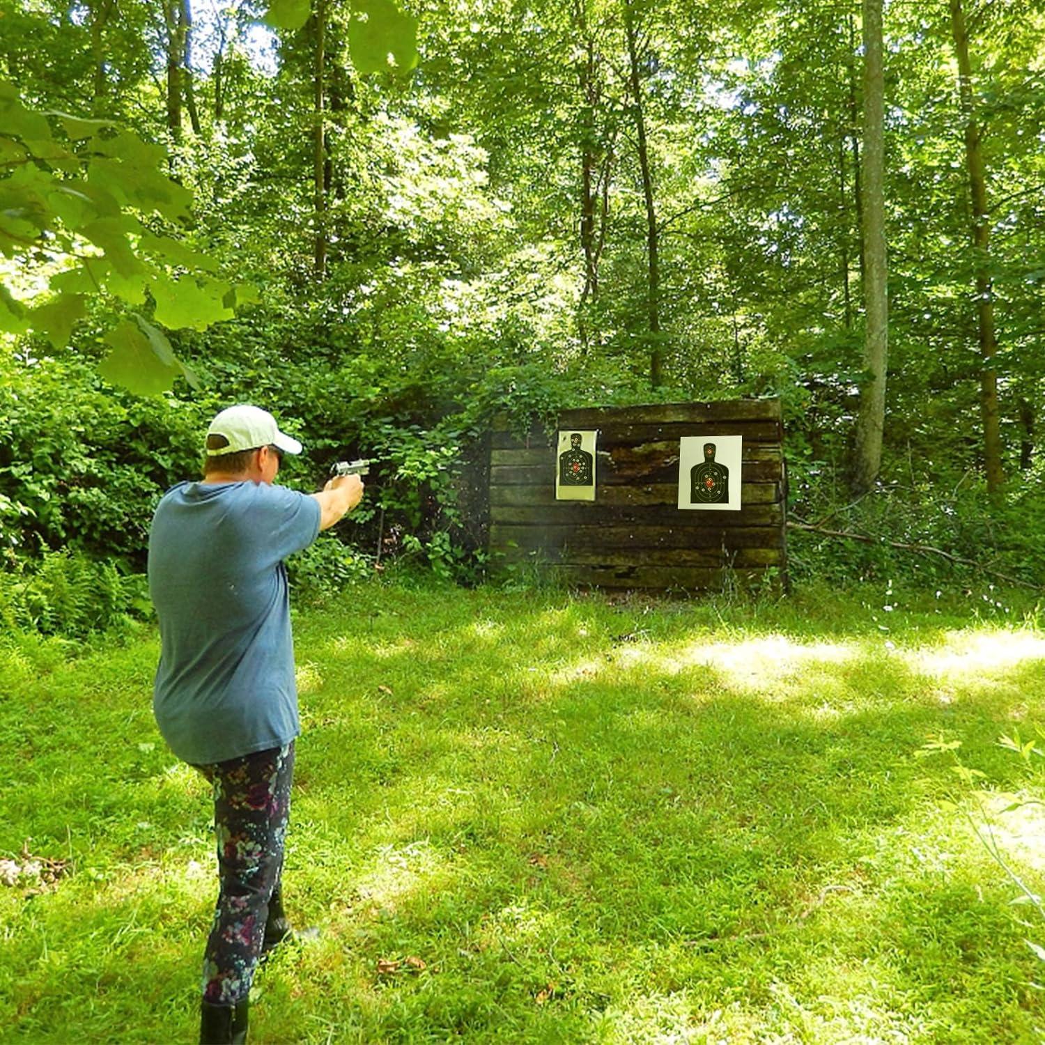 14.5x9.5 inch Shooting Targets - 10 Pack - Highly Visible Reactive ...