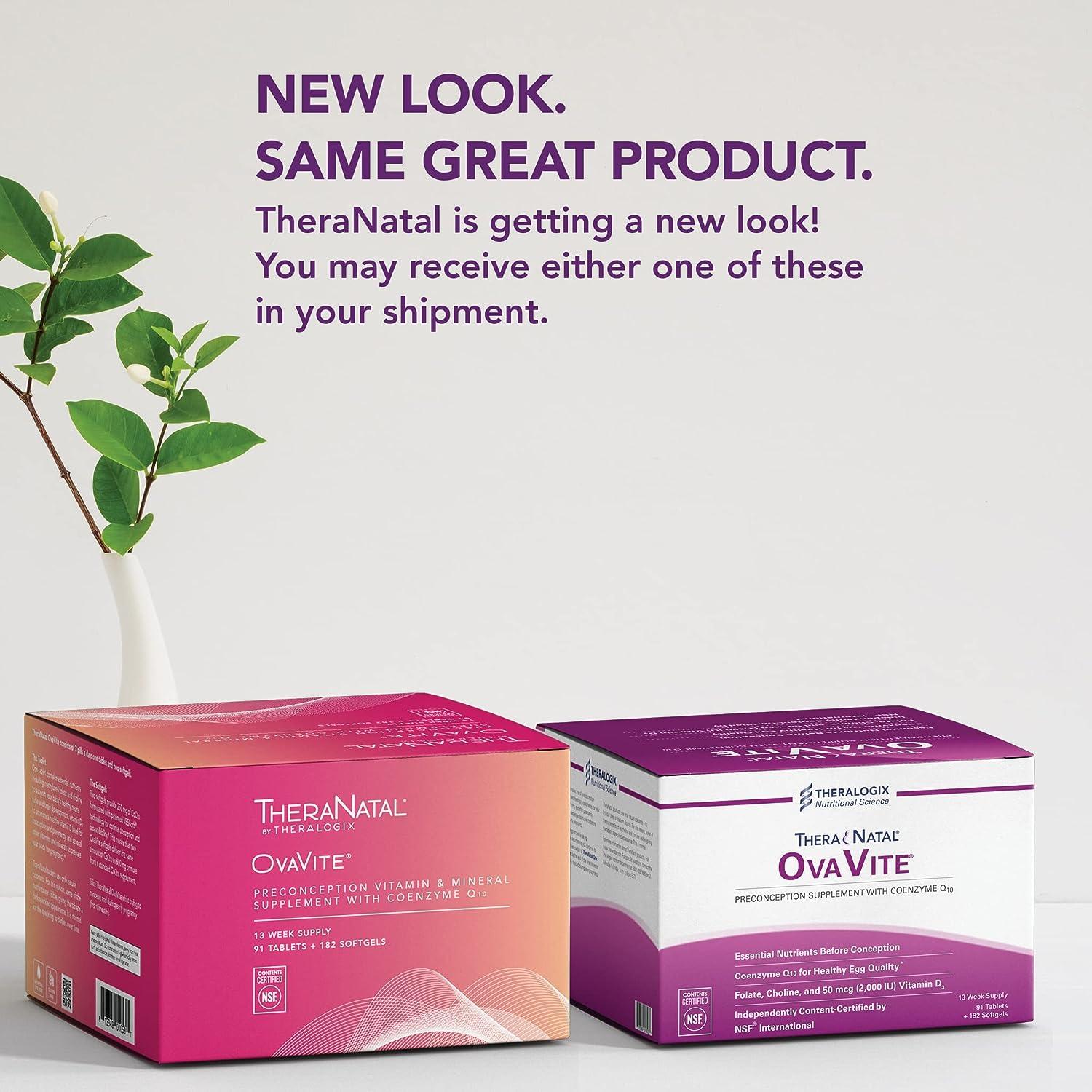 Theralogix TheraNatal OvaVite Preconception Vitamins - 13-Week Supply ...