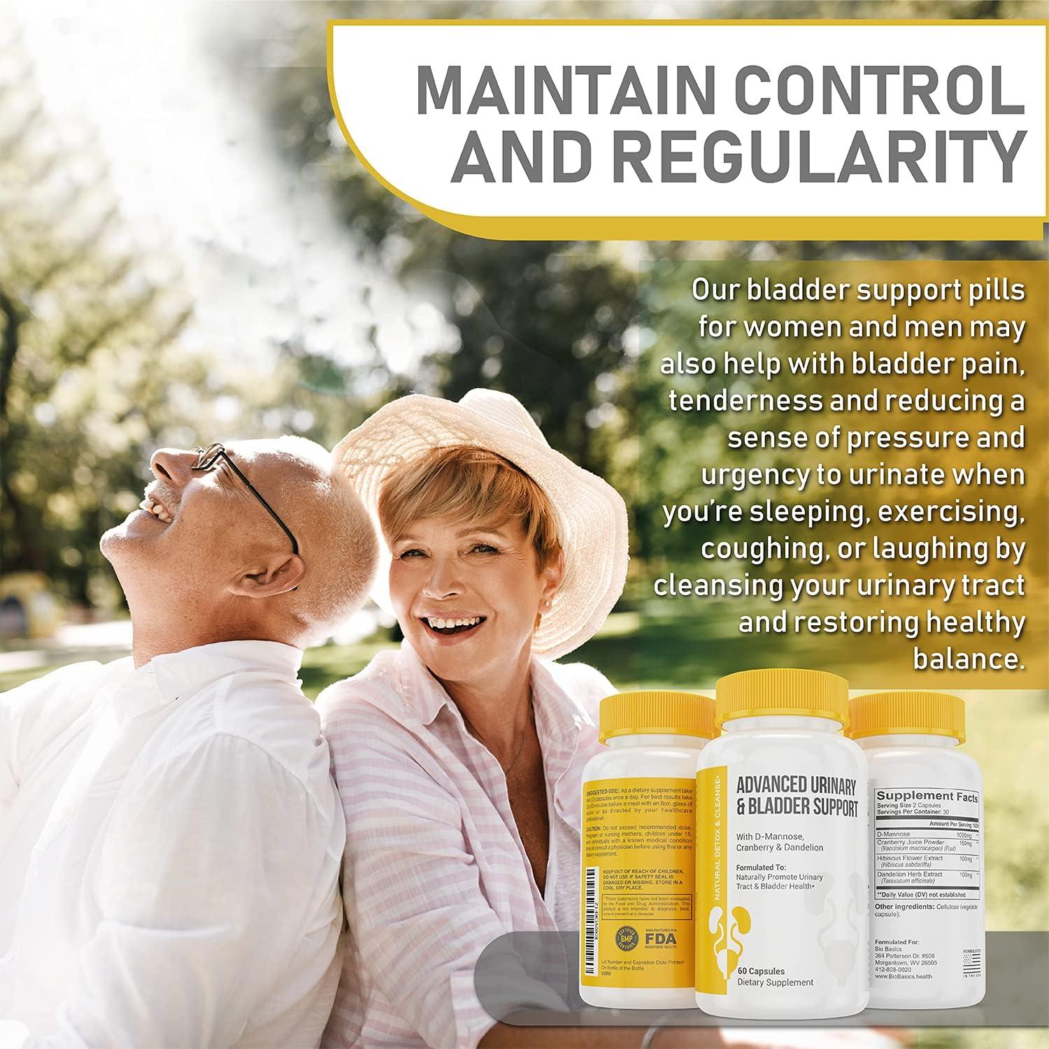 Advanced Urinary Tract & Bladder Support Supplement - D-Mannose ...