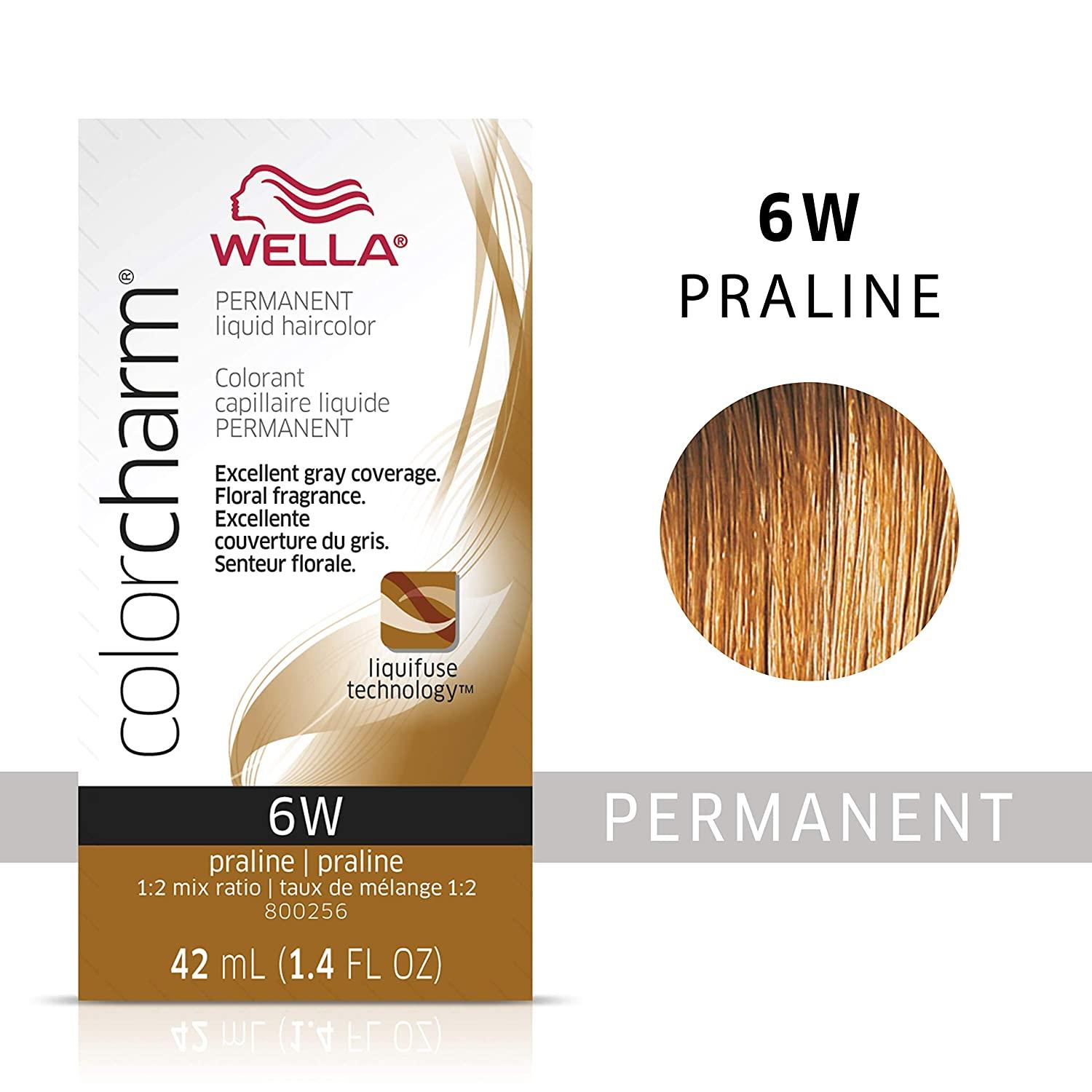Wella Color Charm 006W Praline Permanent Liquid Hair Color for Gray ...