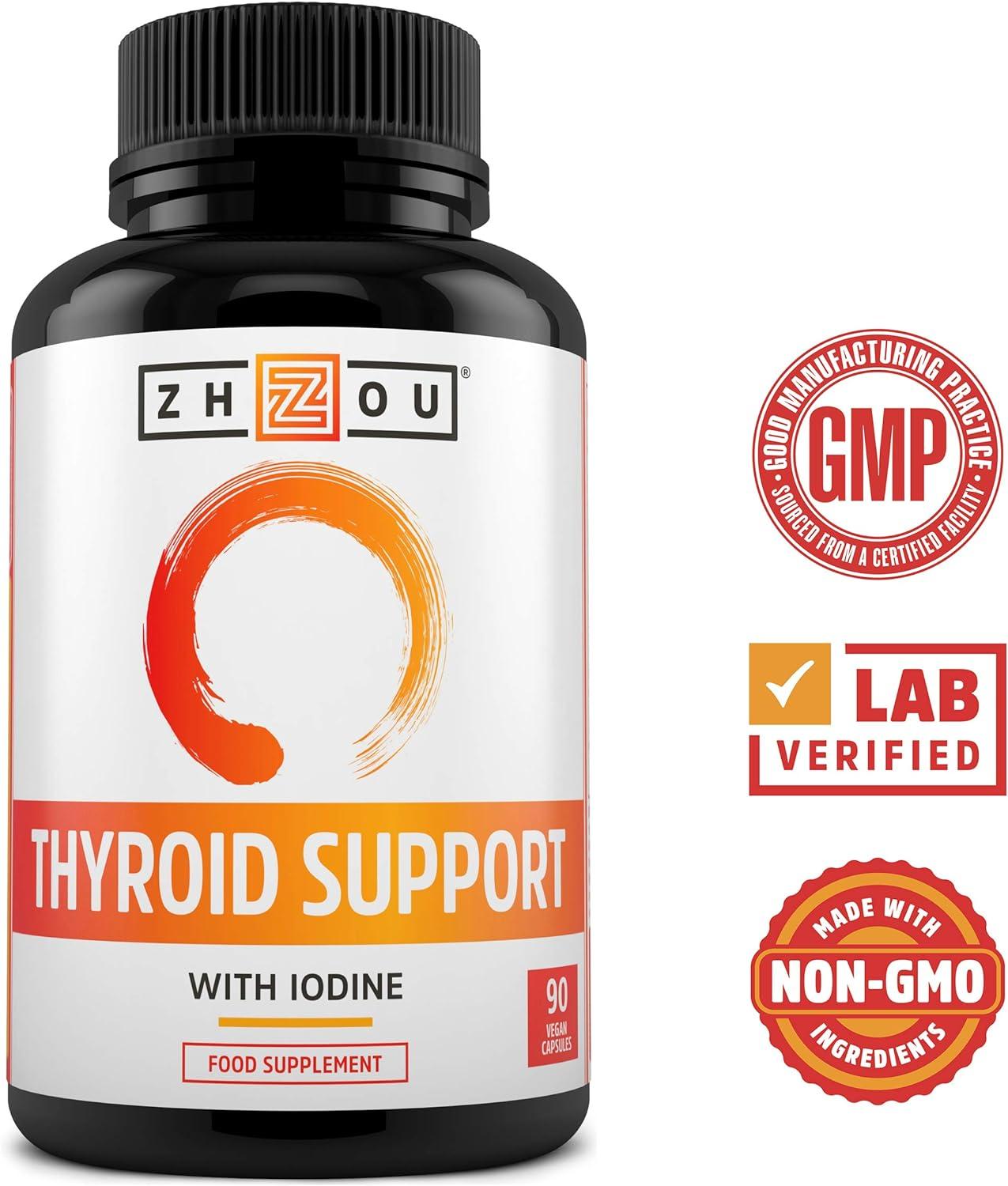 Thyroid Support Complex with Iodine, Magnesium, B12 & Ashwagandha ...
