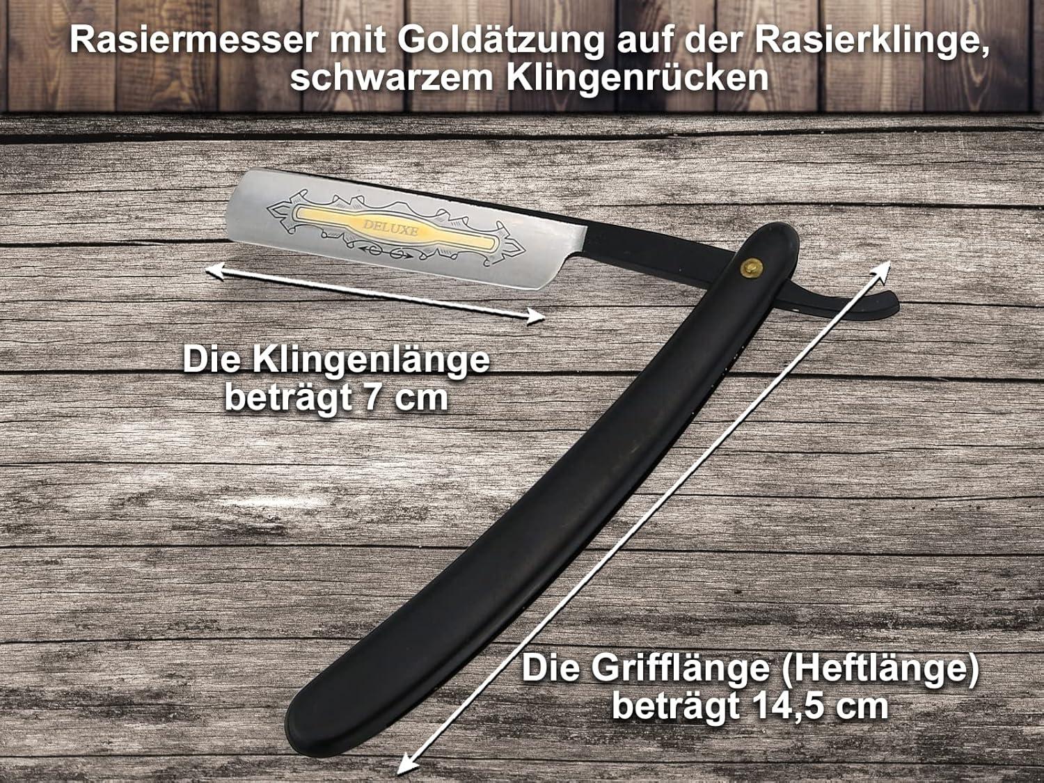 Premium Wet Razor Set for Beginners - Leather Strop & Gold Etching ...