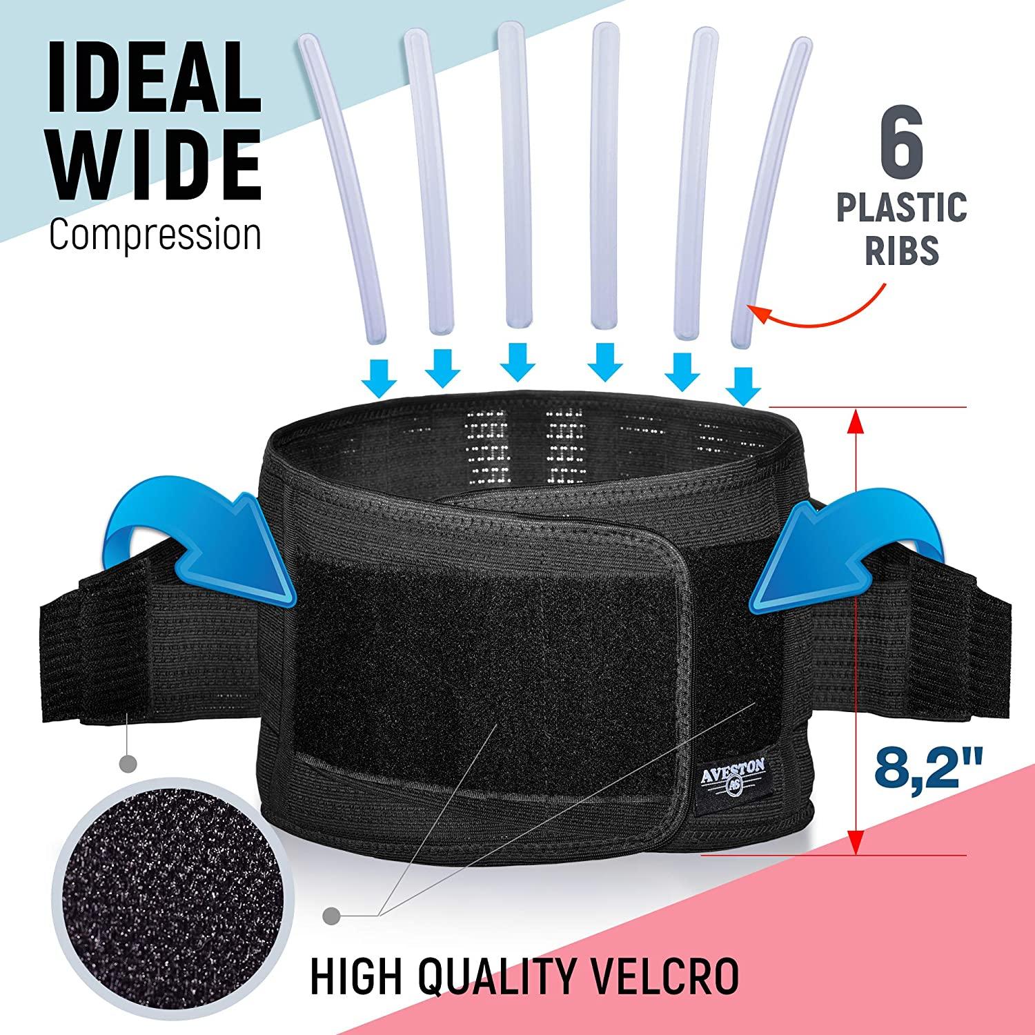 Aveston Orthopedic Back Brace for Lower Back Pain - Size 37-45 Inch ...