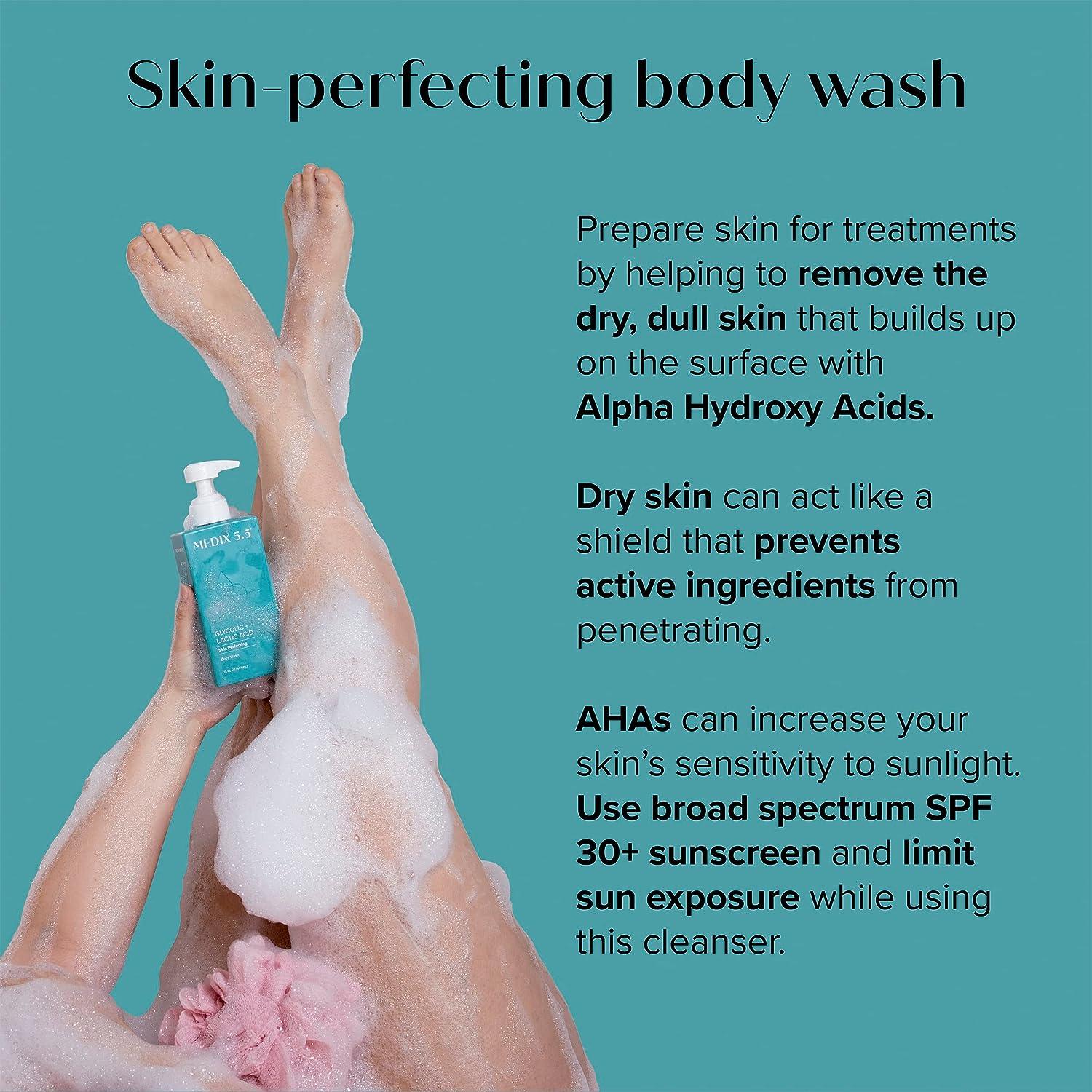 Medix 5.5 Glycolic Acid Exfoliating Body Scrub - Anti-Aging Body ...