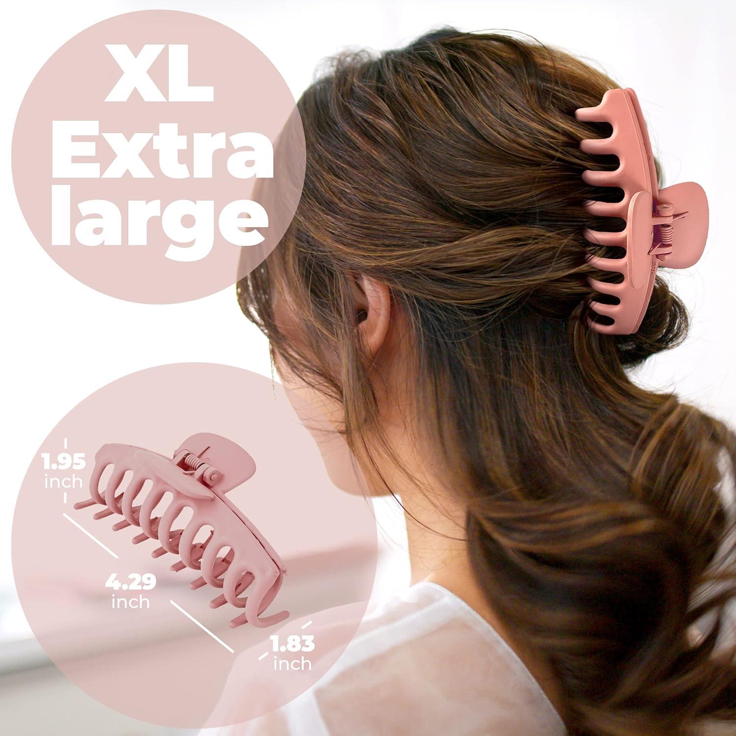 Premium Big Claw Clips (8 Pack) for Women - Ideal for Thick or Thin ...