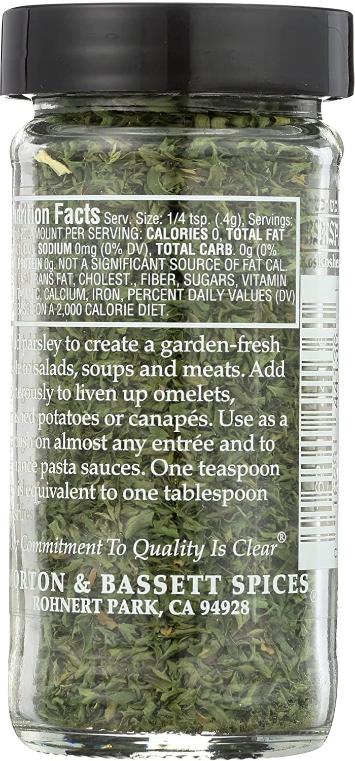Morton & Bassett Parsley - 0.28 oz Gourmet Spice Jar for Flavorful ...