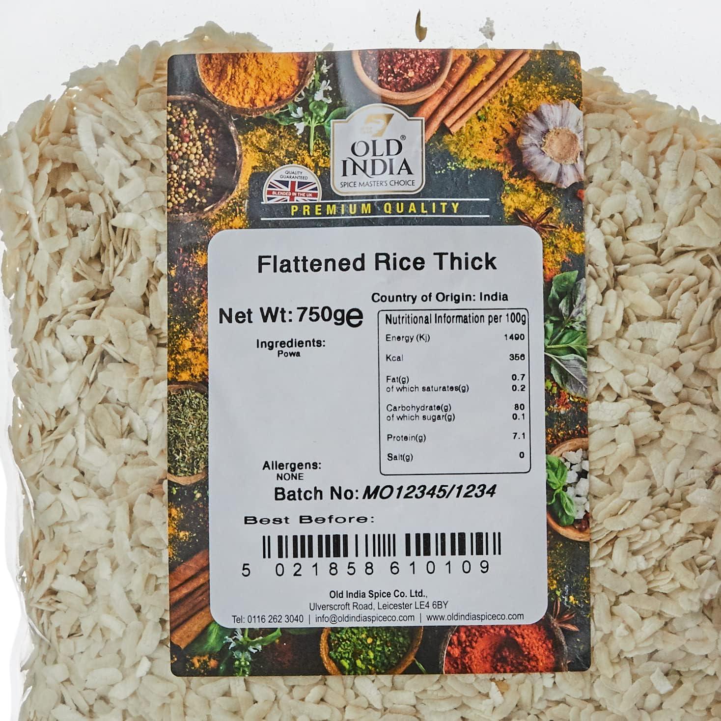 Old India Flattened Rice Thick 750g - Premium Quality Rice Flakes | Buy Now with Express ...