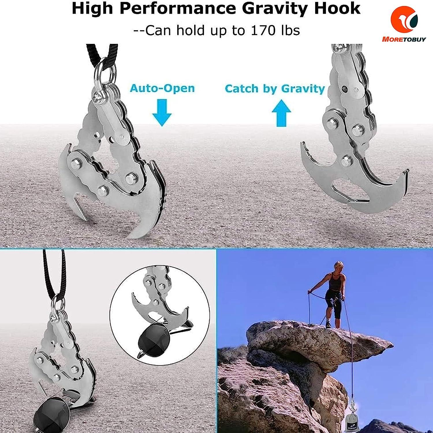 YUNWEI Stainless Steel Gravity Grappling Hook - Multi-Functional ...