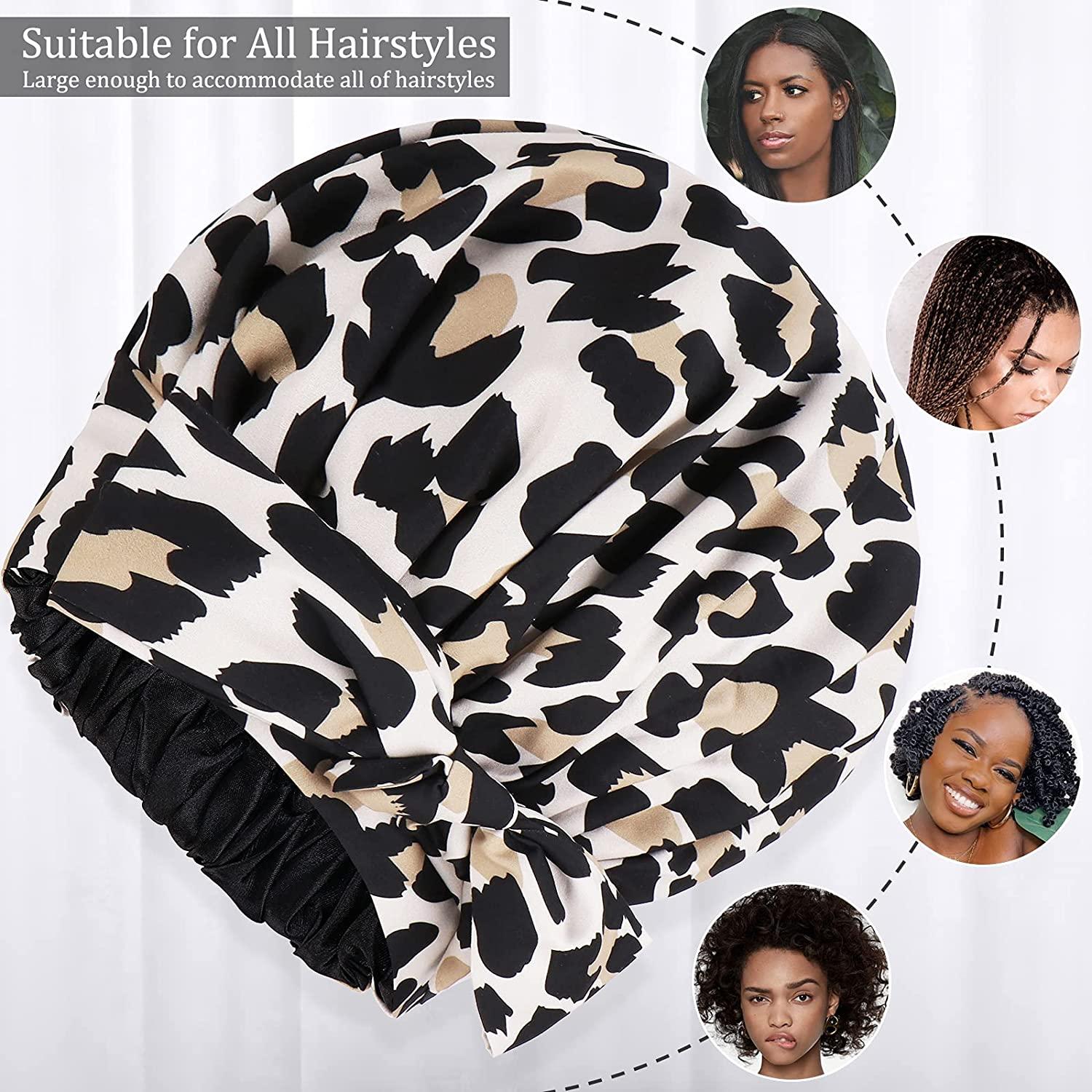 Extra Large Satin & Silk Bonnet for Women | Ideal for Curly Hair ...
