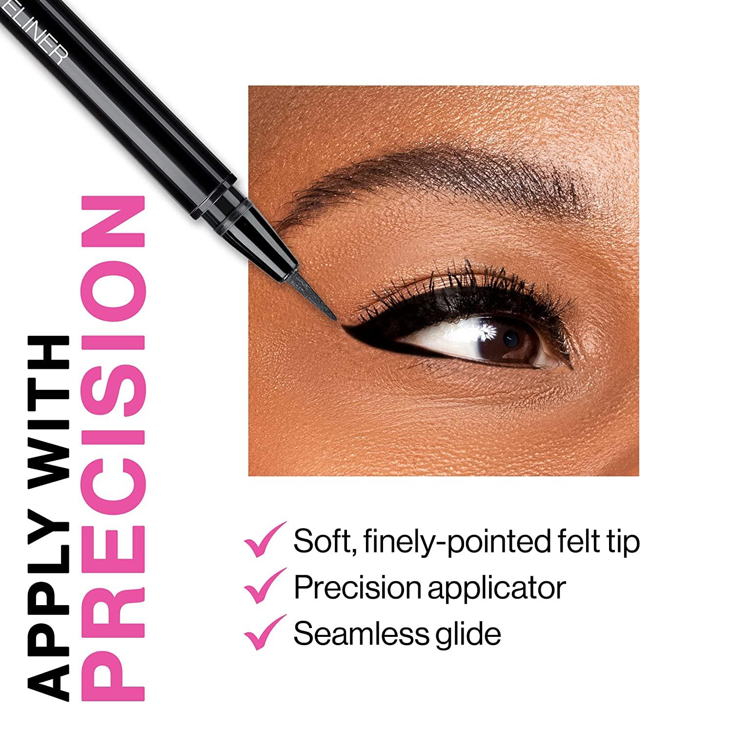 Buy Wet n Wild ProLine Felt Tip Eyeliner - Black 0.017 oz | Long ...