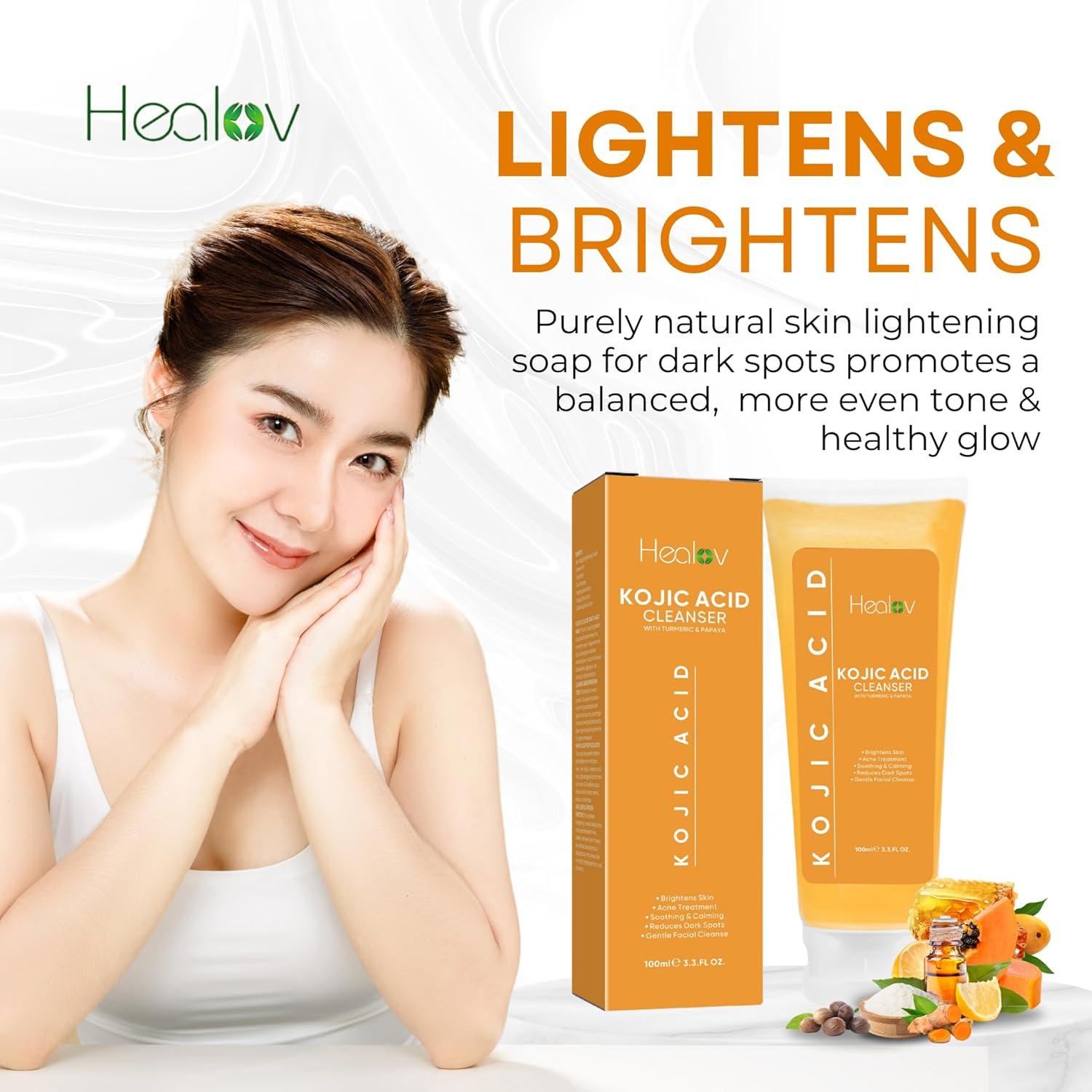 Kojic Acid Soap for Hyperpigmentation | Skin Brightening Papaya Face ...