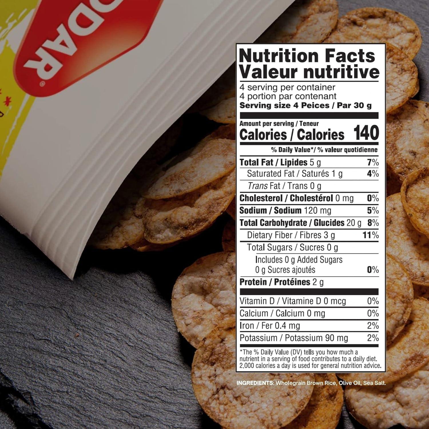 Haddar Multigrain Rice Chips with Sea Salt 4.2oz (2 Pack) | Gluten Free ...