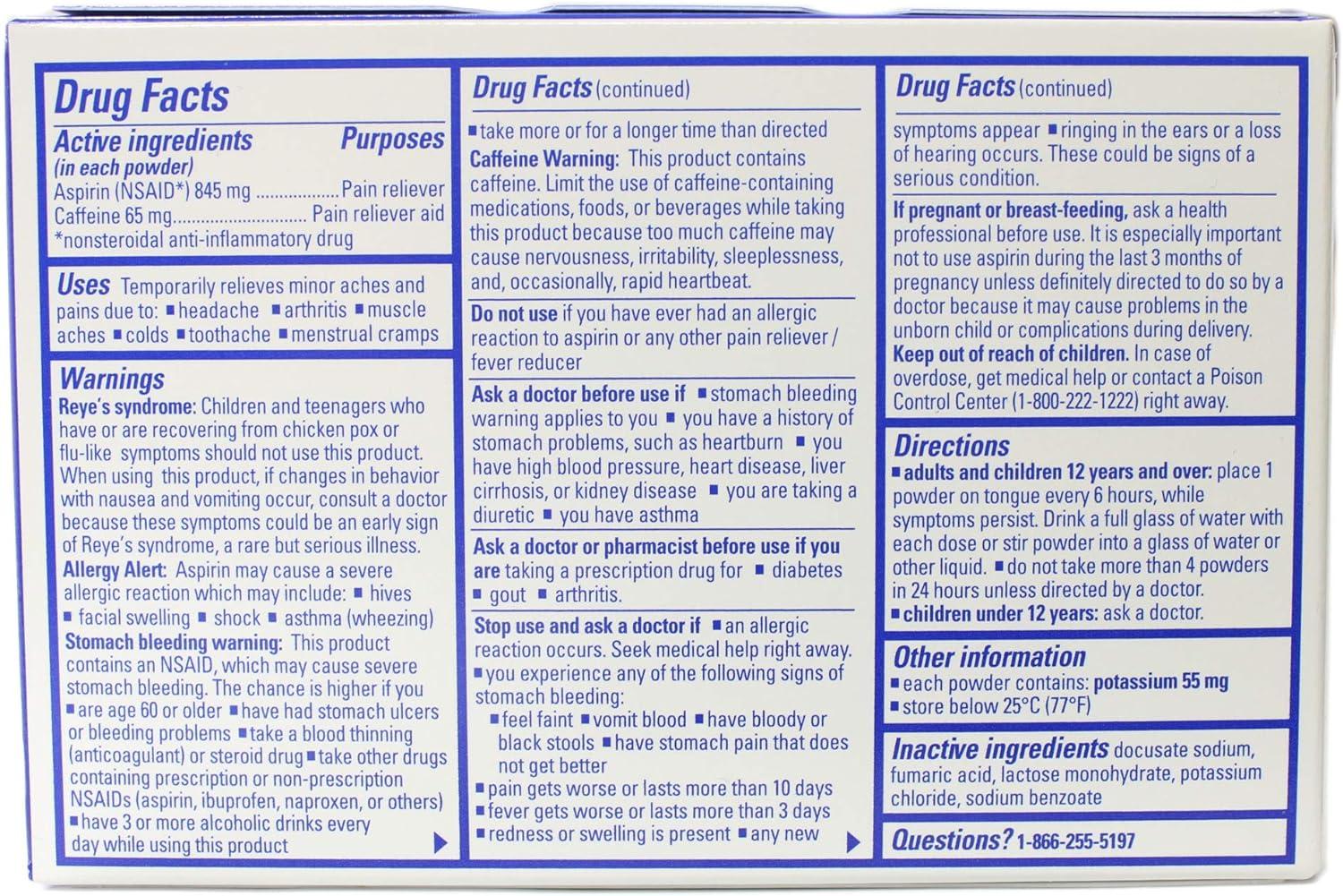 Stanback Headache Powers 50 Powders