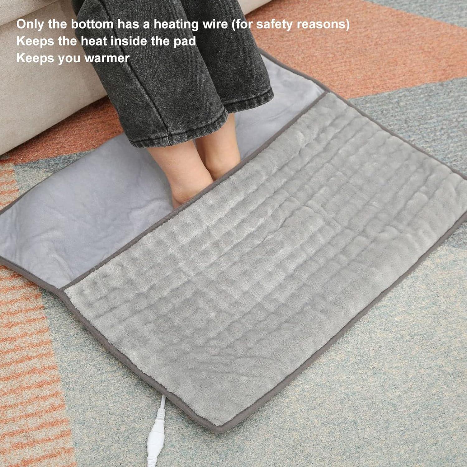 Electric Foot Warmer Pad - Fast Heating Overheat Protection | Cozy ...