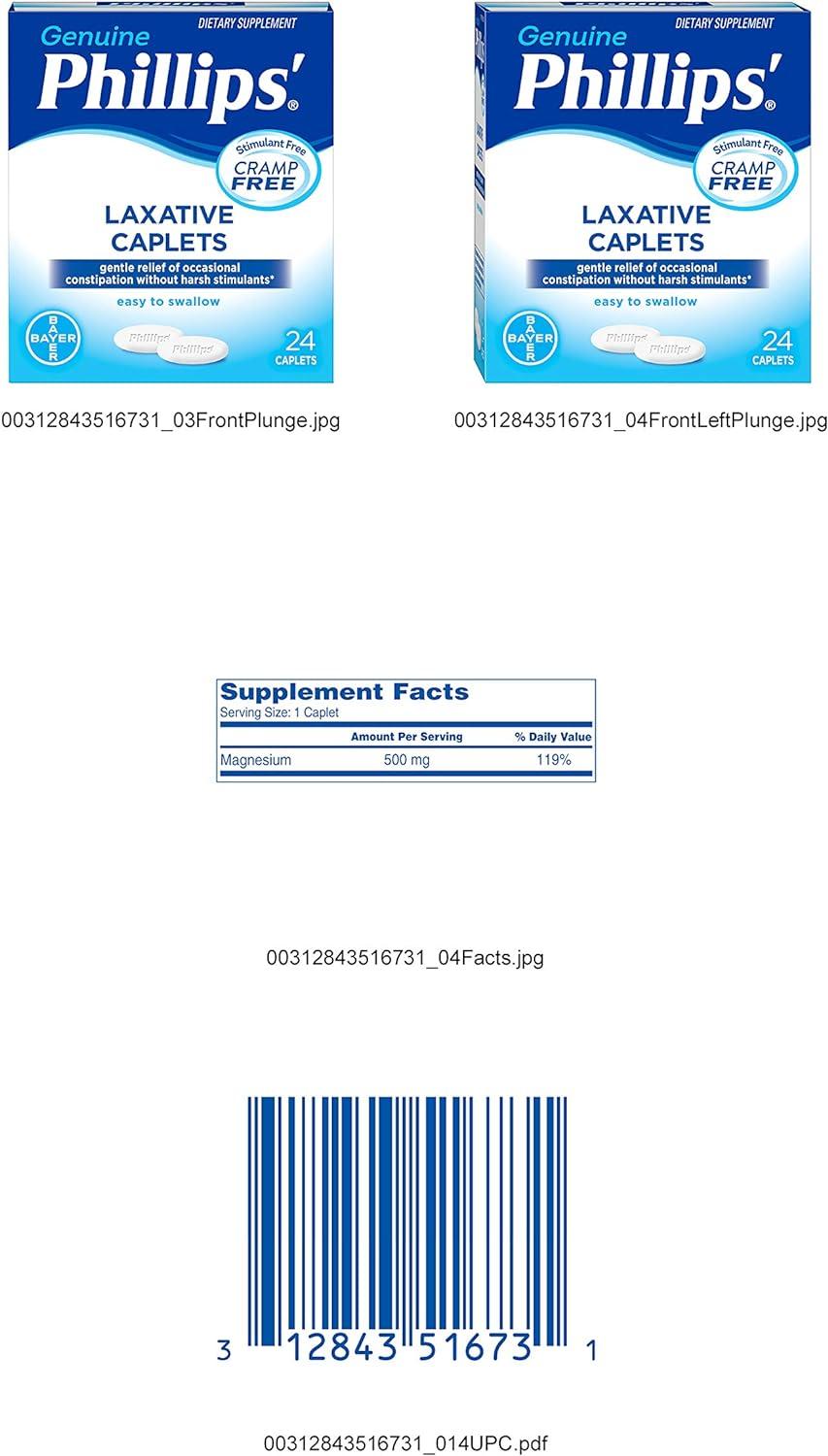 Phillips Caplets 24ct - 24 Count (Pack of 1) | Fast-Acting Relief ...