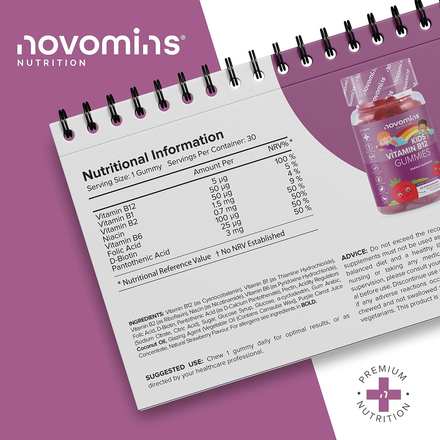 Kids Vitamin B12 Gummies - Energy & Metabolism Support Supplement - 30 ...