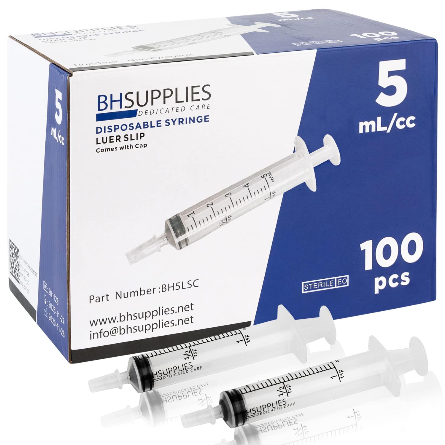 5ml Oral Dispenser Syringe with Cover - BH SUPPLIES - Individually ...