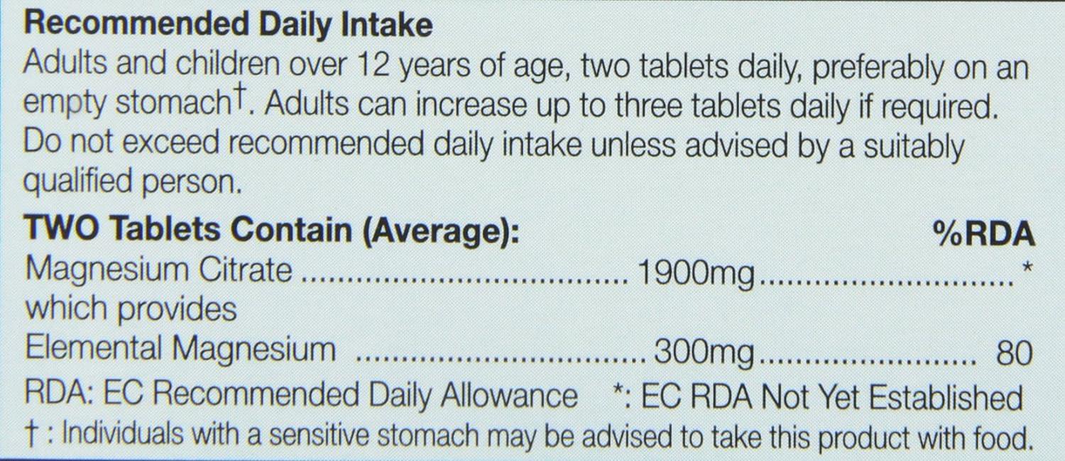 HealthAid Magcitra 60 Tablets - Natural Magnesium Citrate Supplement | Buy Now with Express ...