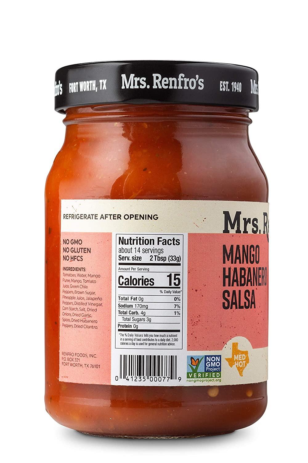 Mrs. Renfros Mango Habanero Salsa 2-Pack (16 oz. jars) - Non-GMO ...