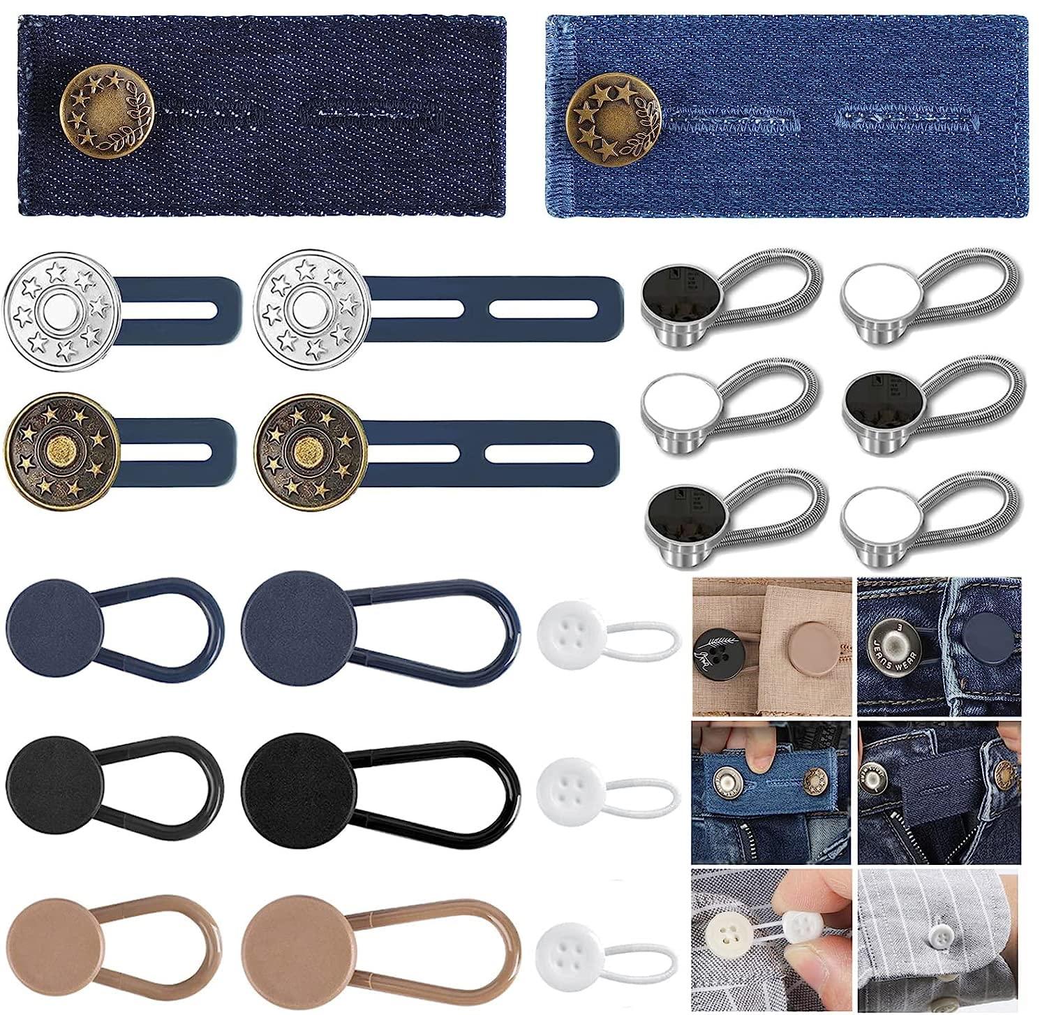 Pants Button Extender Collar Button Extender Set,Waist Jeans Extender ...