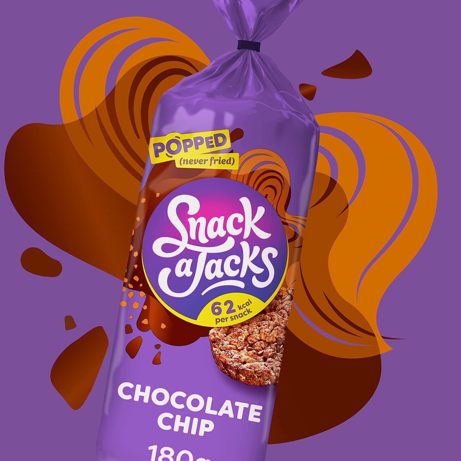 Buy Snack A Jack Choc Chip Jumbo Rice Cakes 180g | International ...