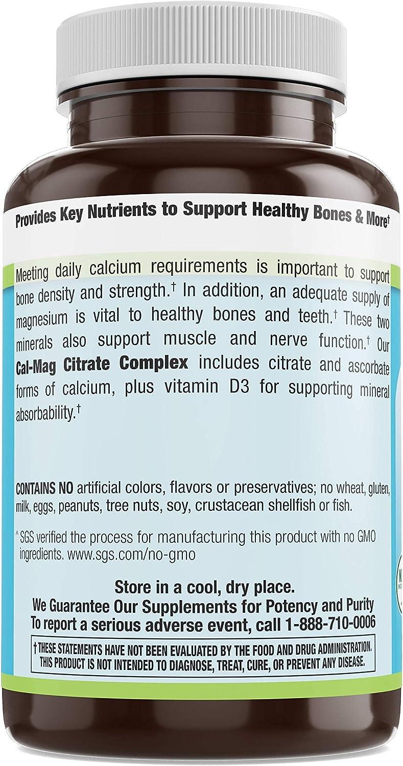 Chewable Cal-Mag Citrate with Vitamin D3 - Bone Strength Supplement ...