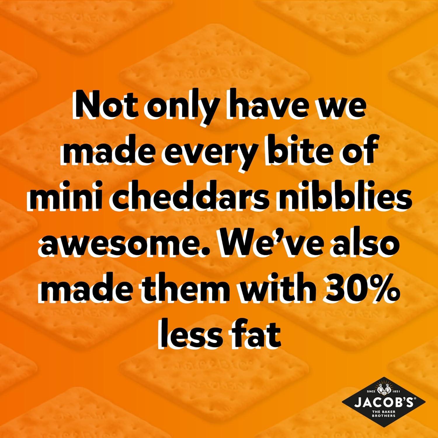 Jacob's Mini Cheddars Nibblies Cheddar & Smoked Paprika Flavour Snacks ...