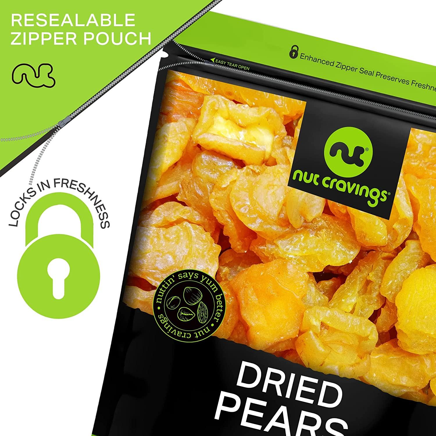 Sun Dried California Pears - 16oz Resealable Bag, No Sugar Added ...