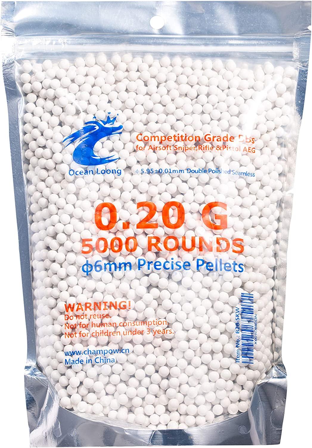 Airsoft BBs 0.20g 6mm White Grade AEG Pellets with Speed Loader - 100 Rounds Capacity | Buy Now ...