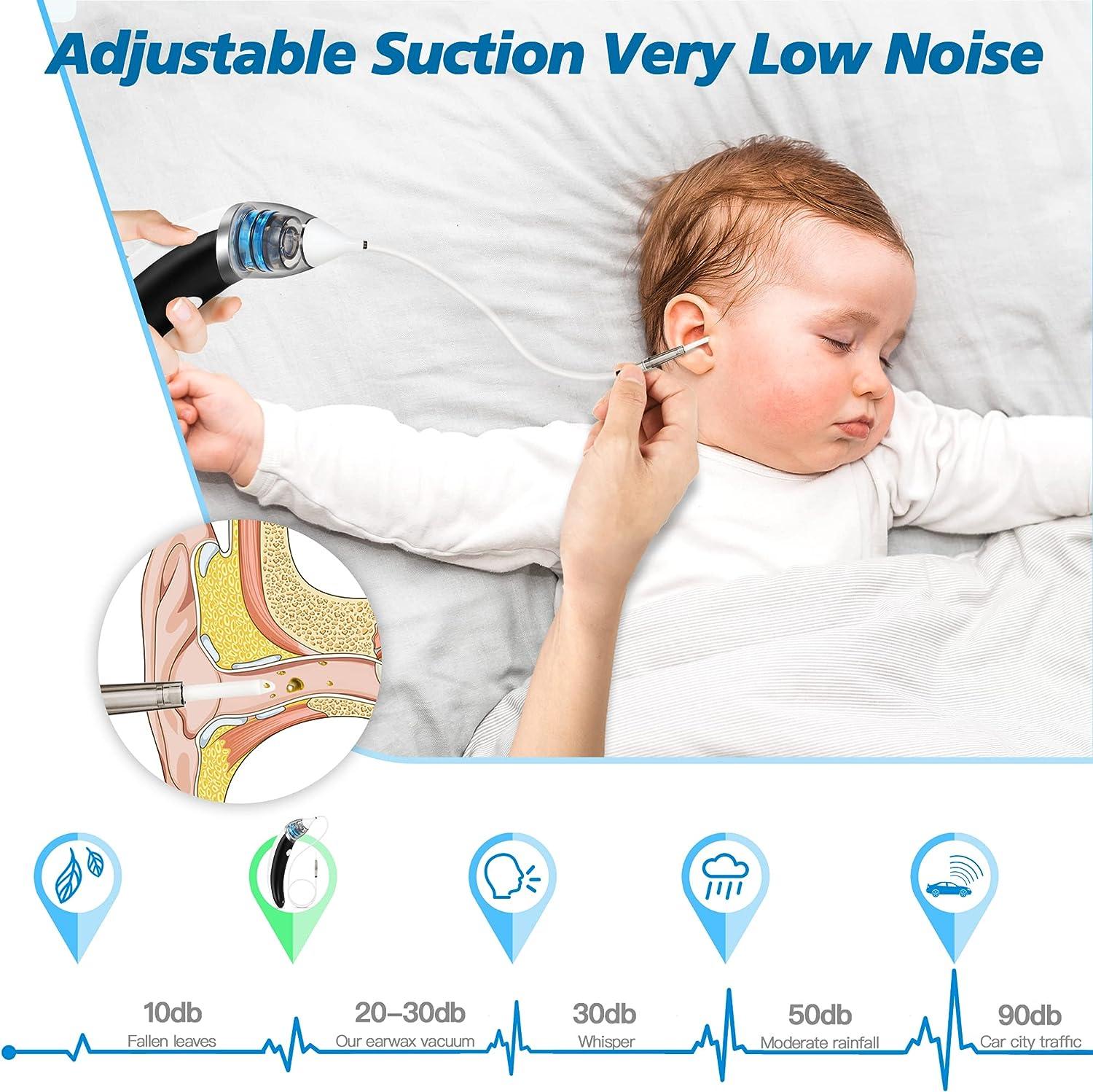 Electric Ear Wax Remover with 5 Strong Suction Levels - USB Charge ...