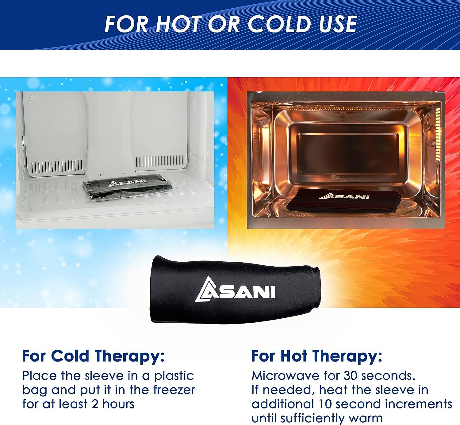 Large Asani Compression Ice Pack Sleeve for Hot/Cold Therapy - Reusable ...