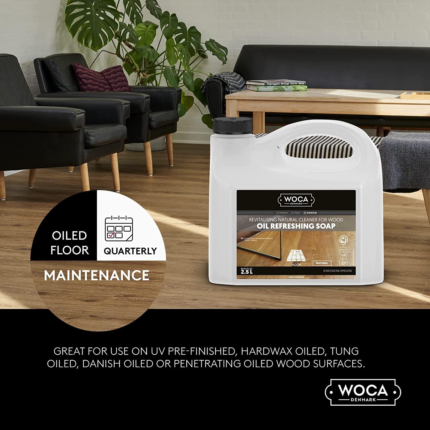 WOCA Denmark Oil Refreshing Soap - 1 L Concentrated Plant Based Cleaner ...