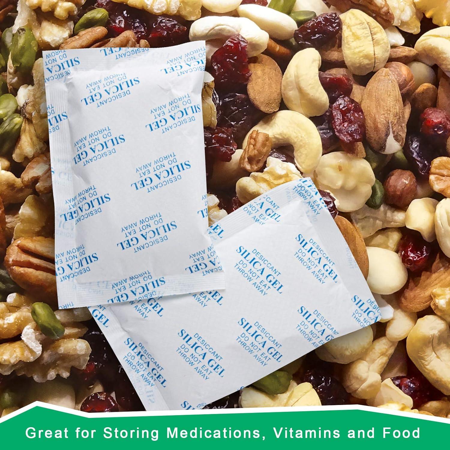 Buy O2freepak Silica Gel Sachets - 100g (5 Pieces) | Moisture Absorber ...