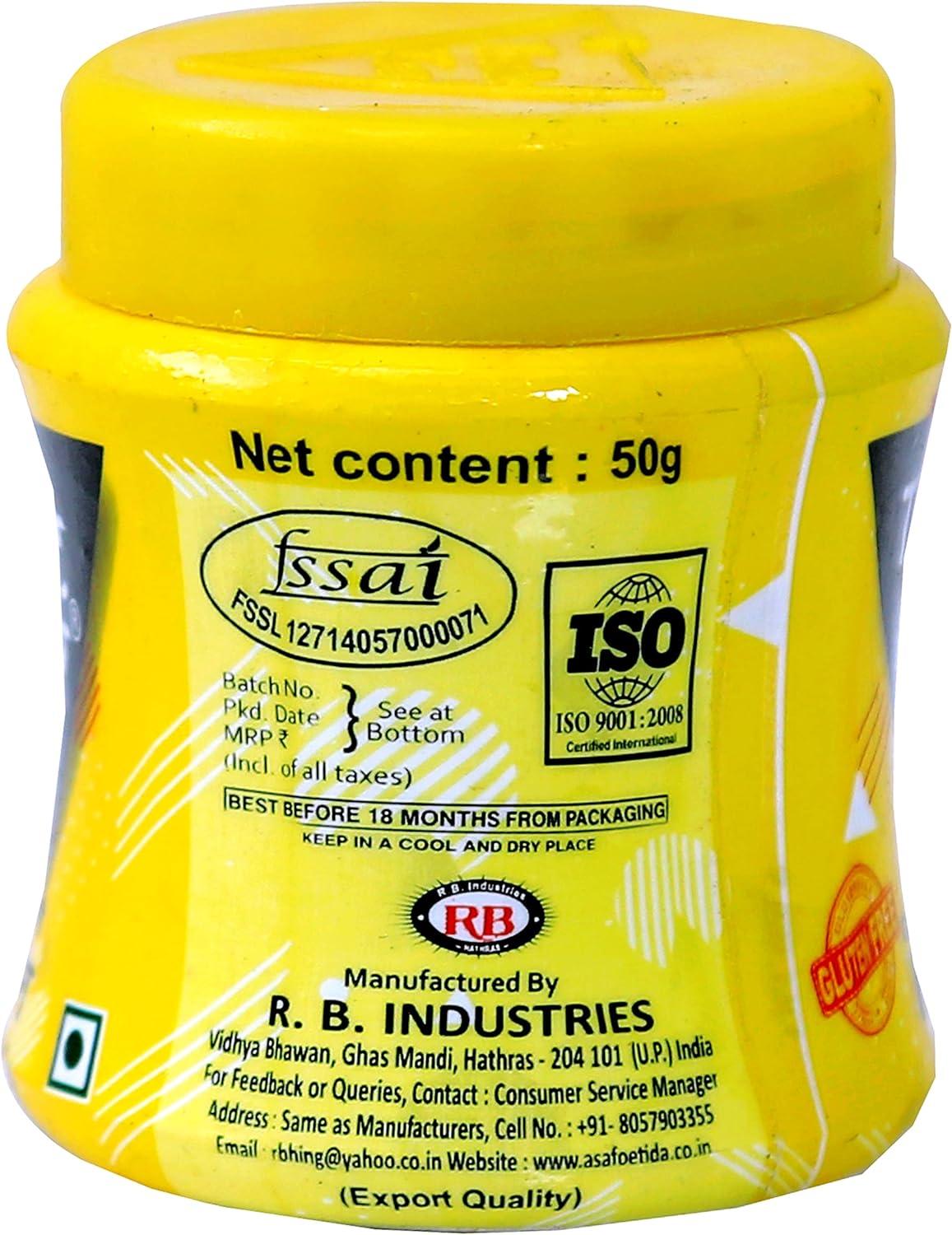 Tastekar Gluten Free Hing Compounded Asafoetida Heeng Powder 50gm ...