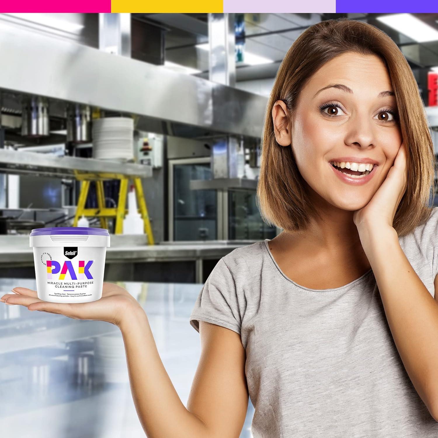 SELSIL PAK Miracle Multi-Purpose Cleaning Paste Cleaner Paste Removes ...