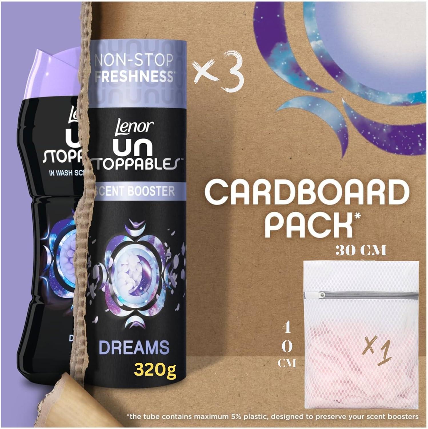 Lenor Scent Booster Beads Unstoppables Dreams Fabric Softener (3x320g ...