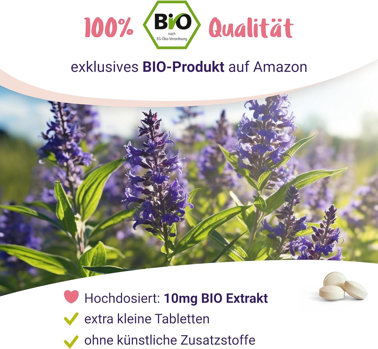 Organic Monk Pepper 10mg - High Dose Agnus Castus for Women | Small ...