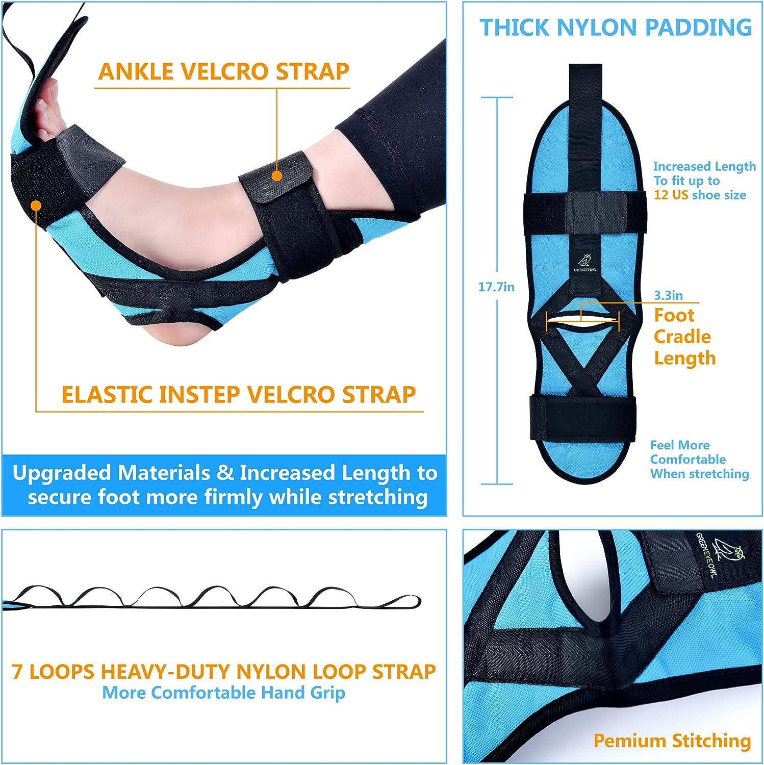 Foot & Calf Stretching Kit-Foot Rocker Stretching Strap & Spiky Massage ...