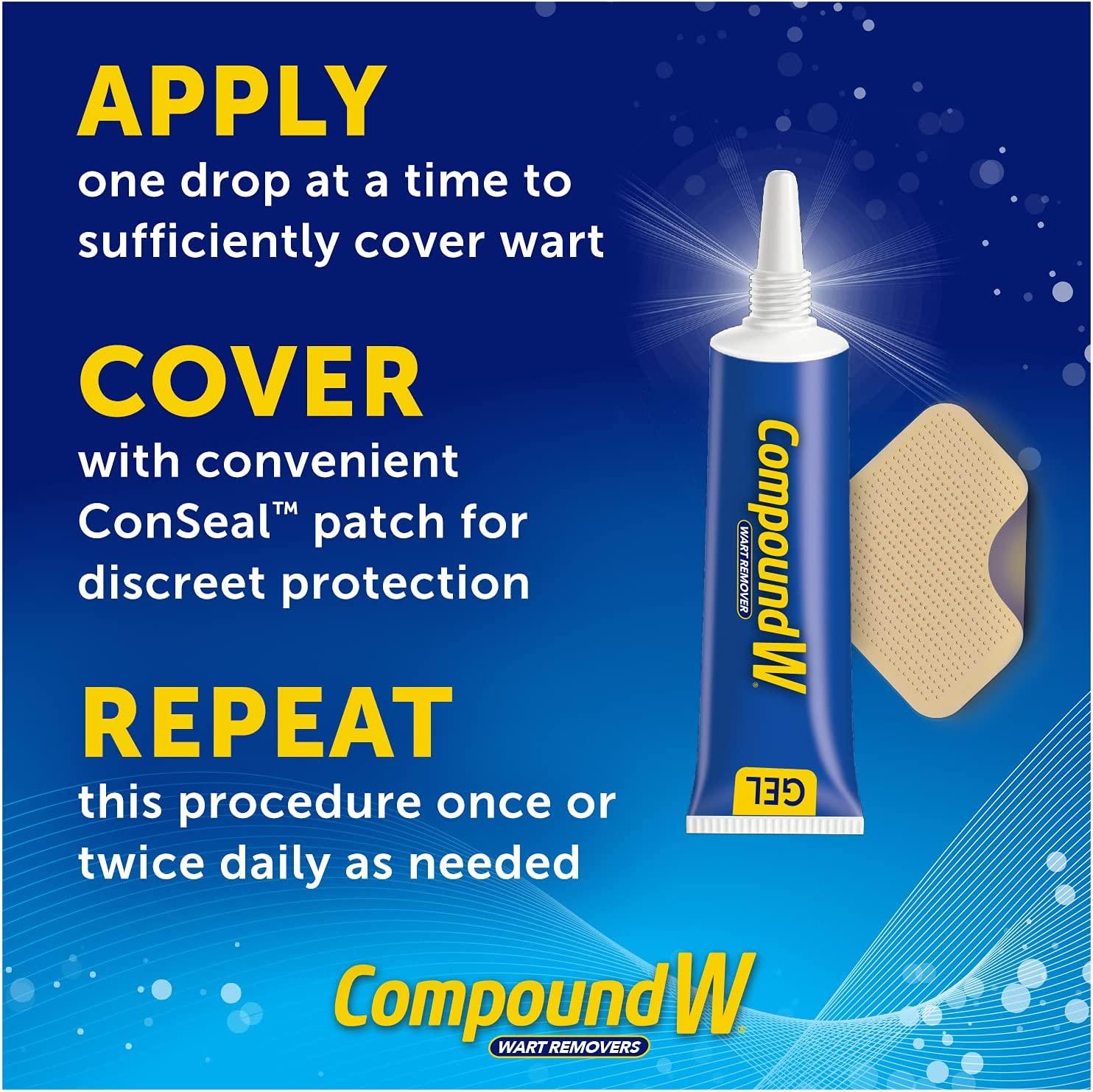 Compound W Maximum Strength Fast Acting Gel Wart Remover 0.25 oz with ...