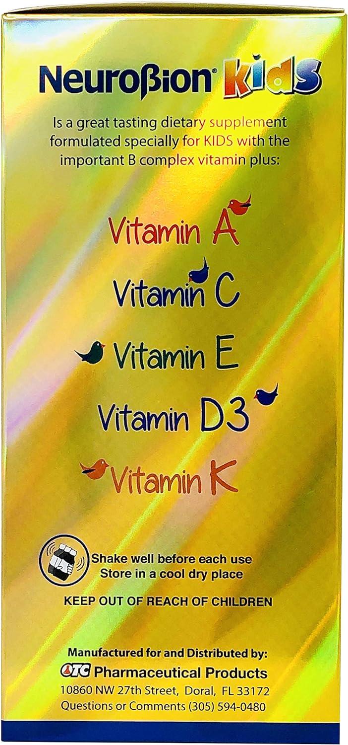 Neurobion Kids B Complex Liquid - Powerful Healthy Multivitamin for ...