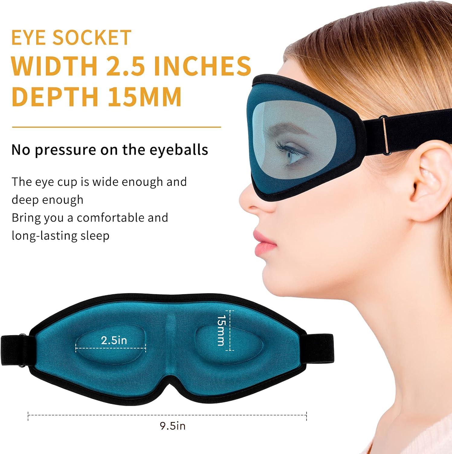 3D Sleep Mask for Women & Men - Comfortably Block Light Perfect for ...