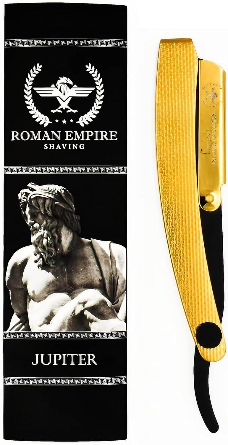 Buy ROMAN EMPIRE SHAVING Jupiter Straight Razor - Professional Barber ...