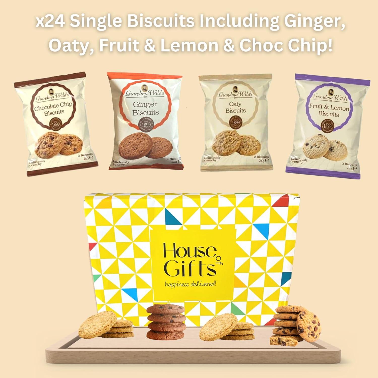 Biscuits Gift Set Biscuit Hamper Including 12 Packs of Two Grandma Wild ...