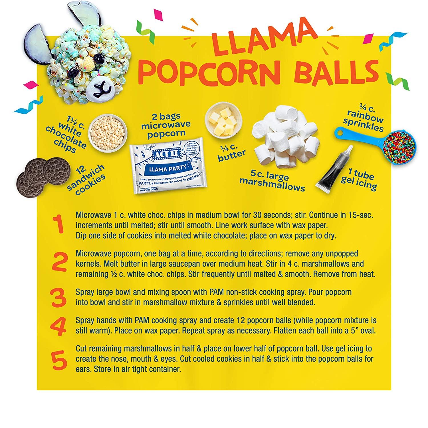 ACT II Llama Party Cotton Candy Flavored Microwave Popcorn - 16.5 oz ...