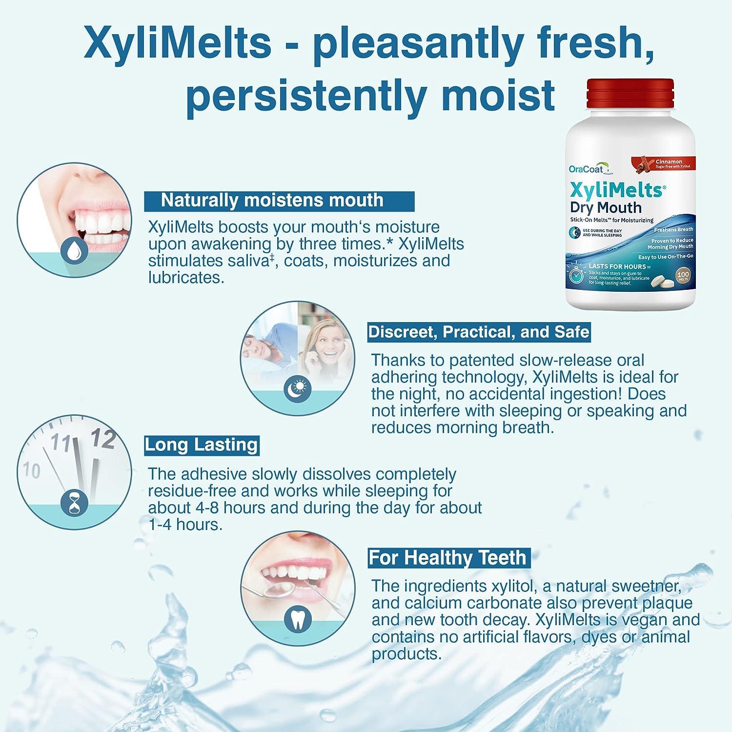 OraCoat XyliMelt Cinnamon Lozenges - 100 Count Bottle | Buy Now with ...