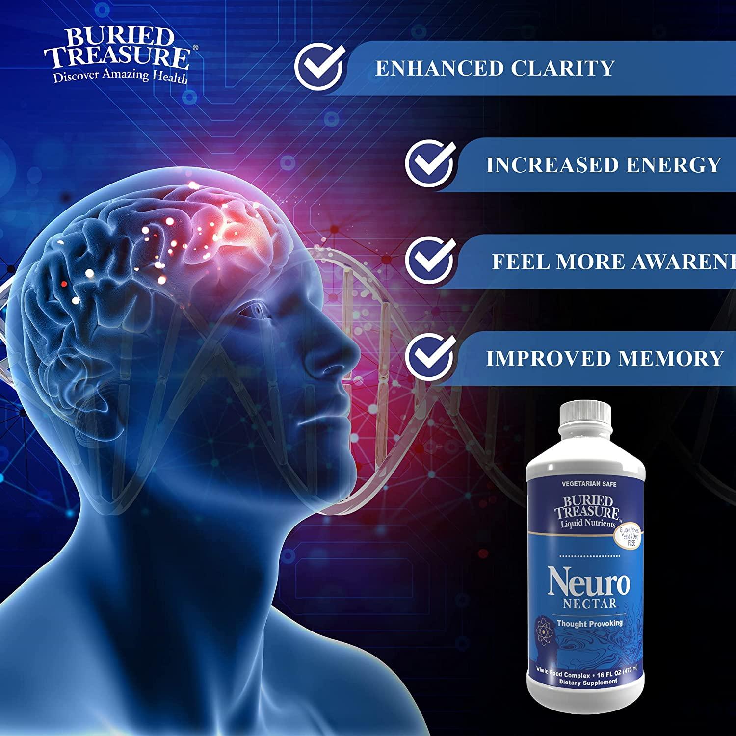 Buried Treasure Neuro Nectar - Memory & Focus Supplement | 16 oz