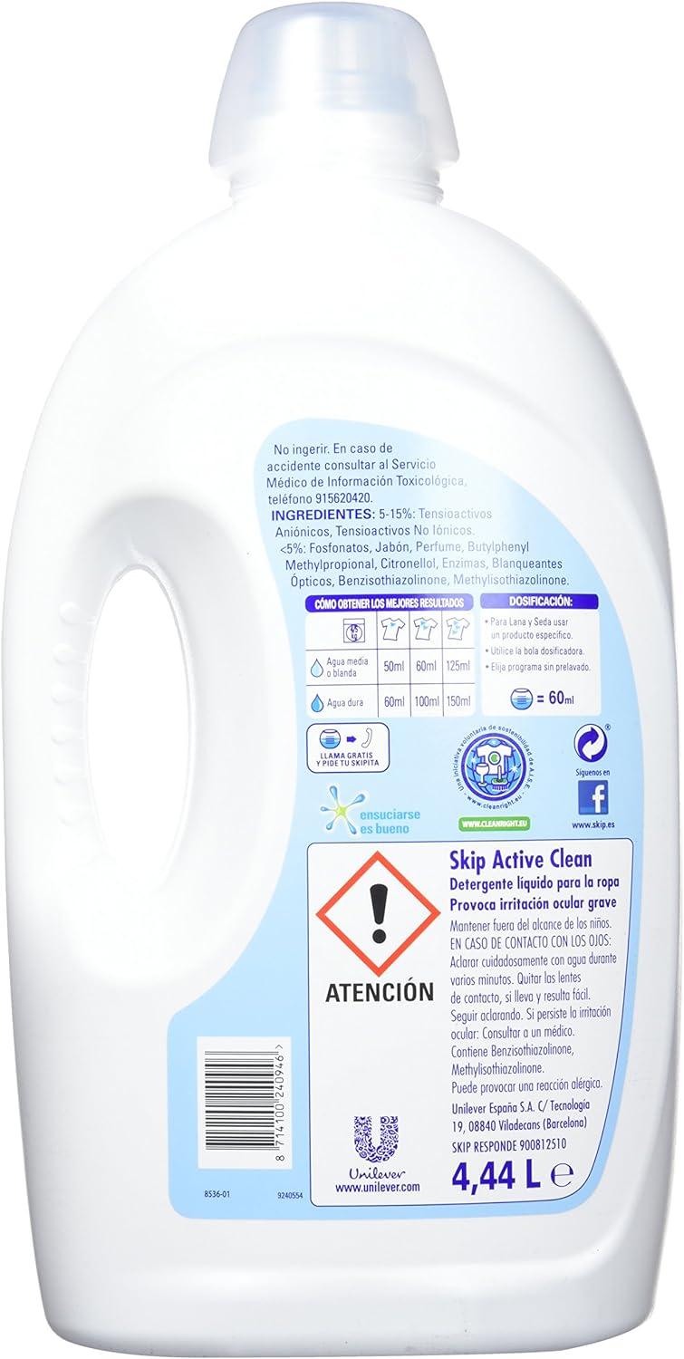Skip Active Clean Detergent Liquid 74 lavados | Buy Now with Express ...