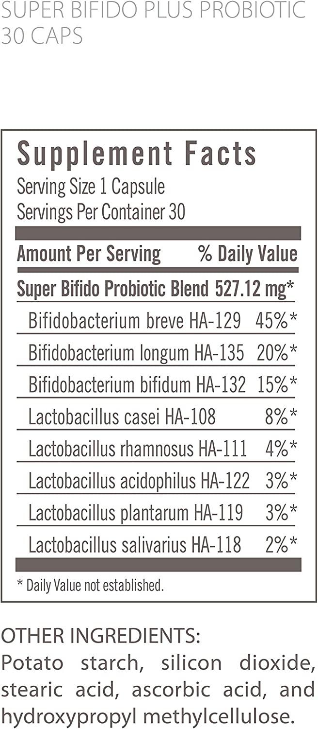 Flora Super Bifido Plus Probiotic â€“ 102 Billion Cells, 30 Capsules ...