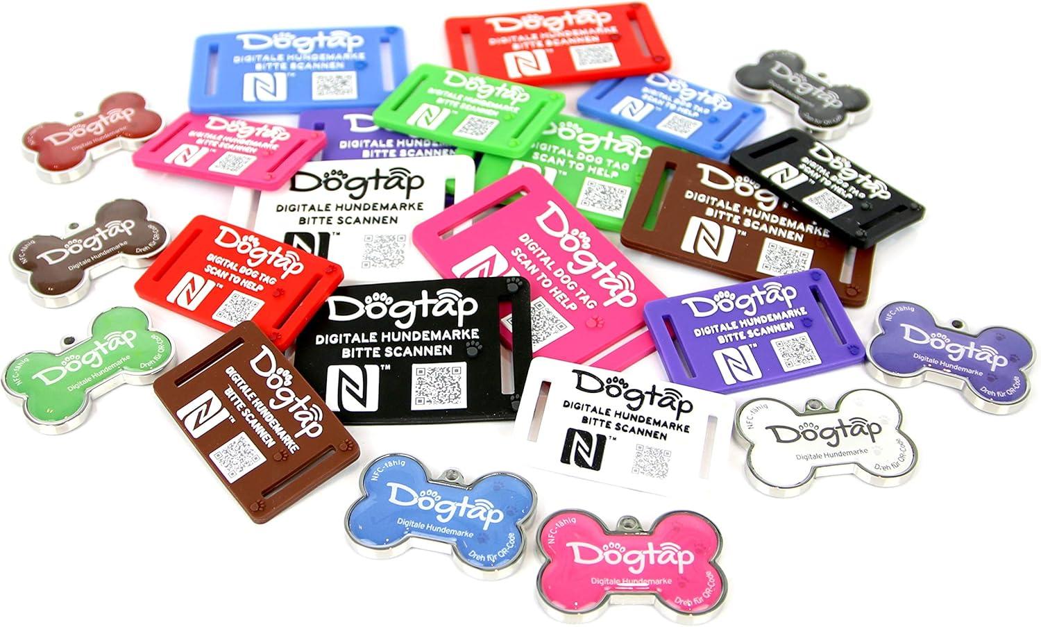DogTap Solid Digital Dog Tag - NFC & QR Code Waterproof PVC & Metal ...