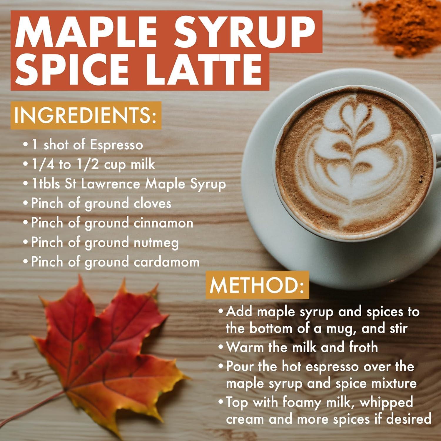 St Lawrence Gold Maple Syrup 250ml - Grade A 100% Pure Canadian Amber ...